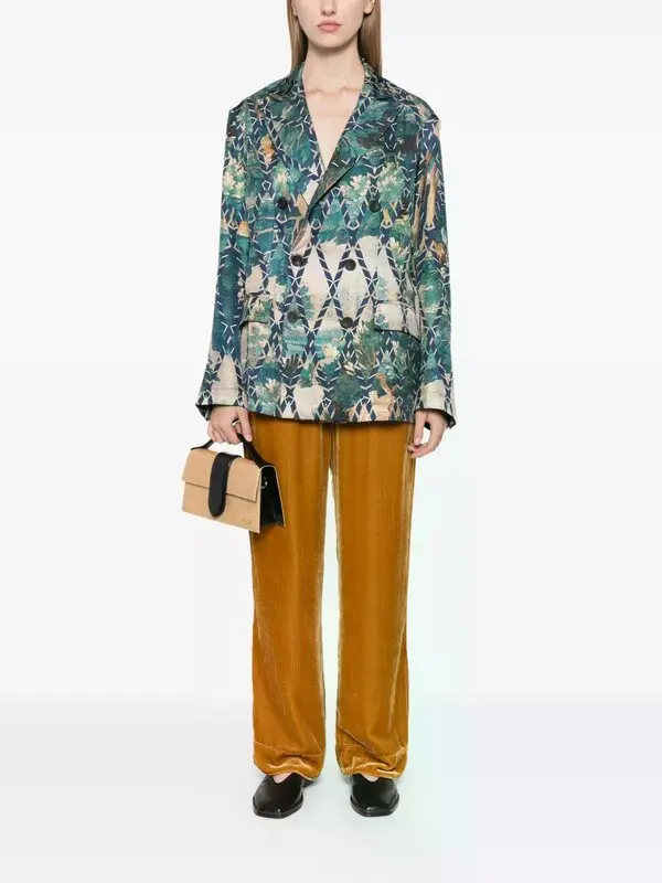 PIERRE-LOUIS MASCIA Printed Double-breasted Jacket