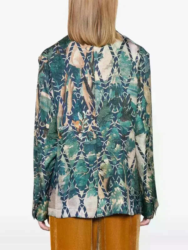 PIERRE-LOUIS MASCIA Printed Double-breasted Jacket