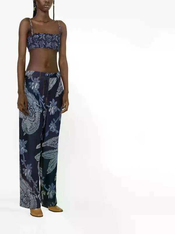 Etro Patterned-jacquard Bralette
