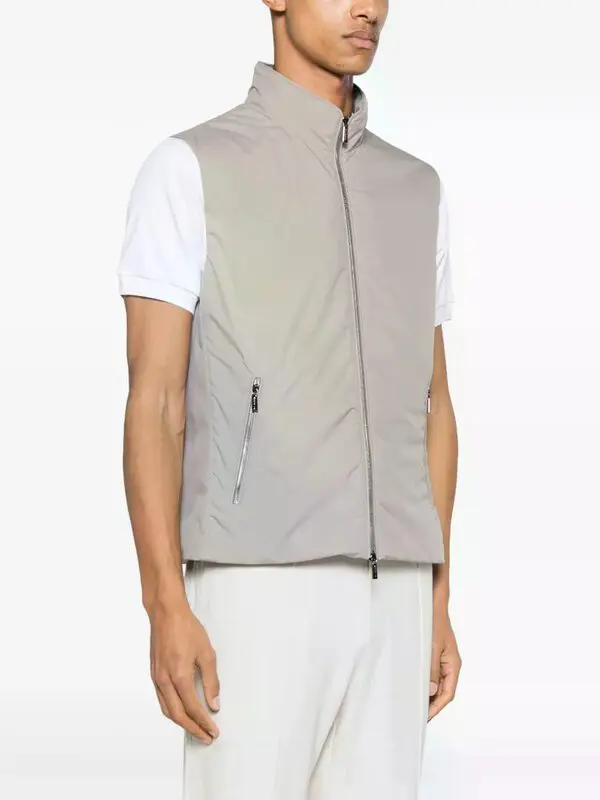 MOORER Padded Zip-up Gillet