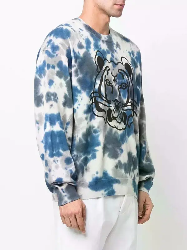 Kenzo Tiger Head-print Crew Neck Sweatshirt