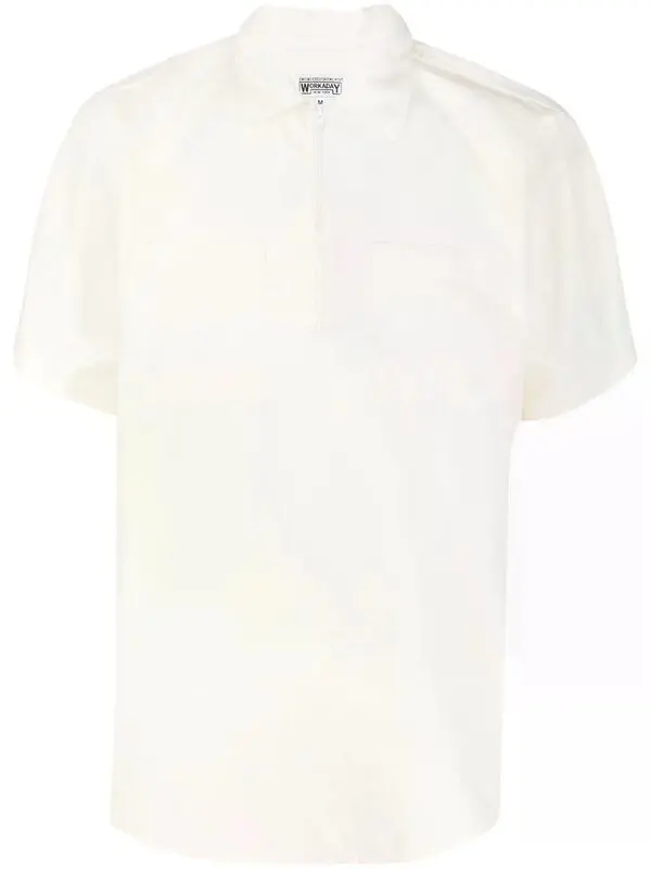 Engineered Garments Half-zip Cotton-blend Shirt