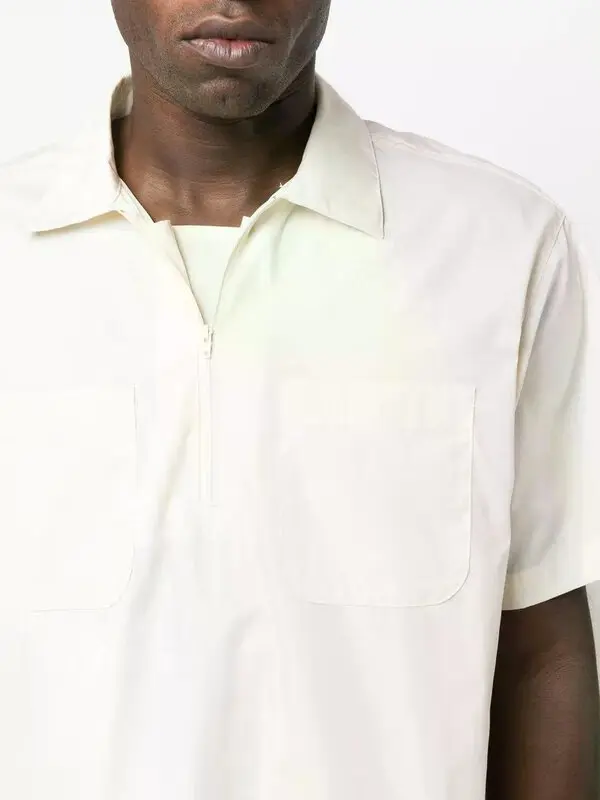 Engineered Garments Half-zip Cotton-blend Shirt