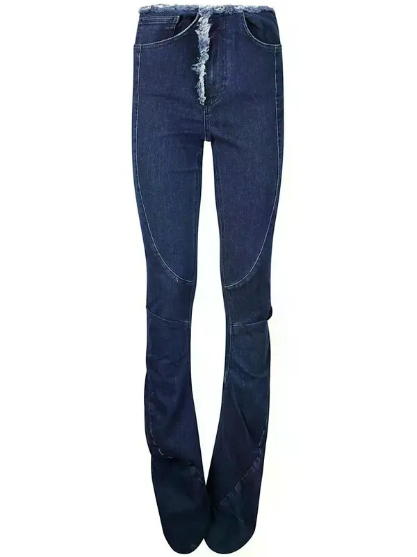 Ottolinger Frayed-edge Straight Leg Jeans