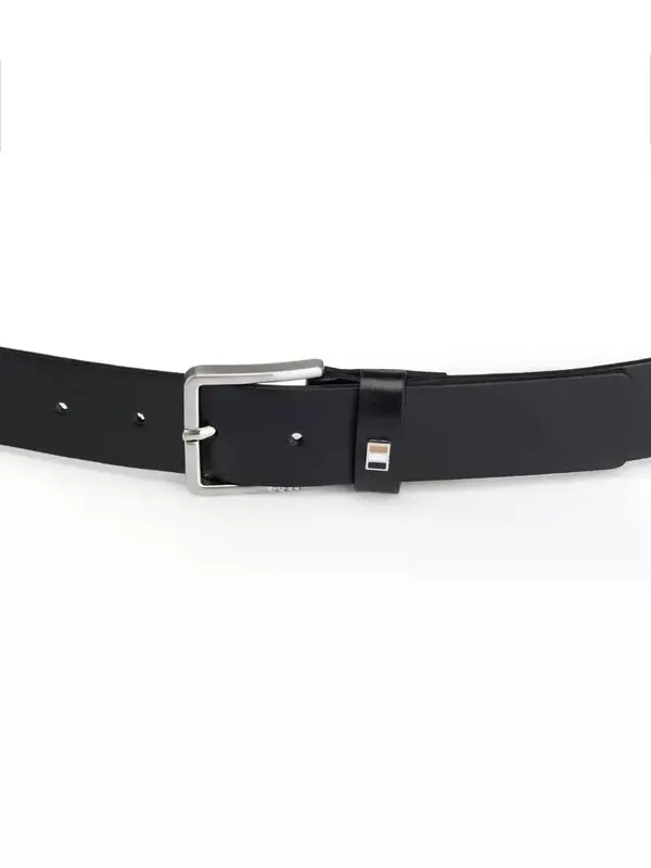 BOSS Logo-plaque Leather Belt