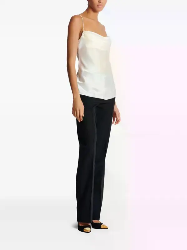 Balmain Draped Satin Top