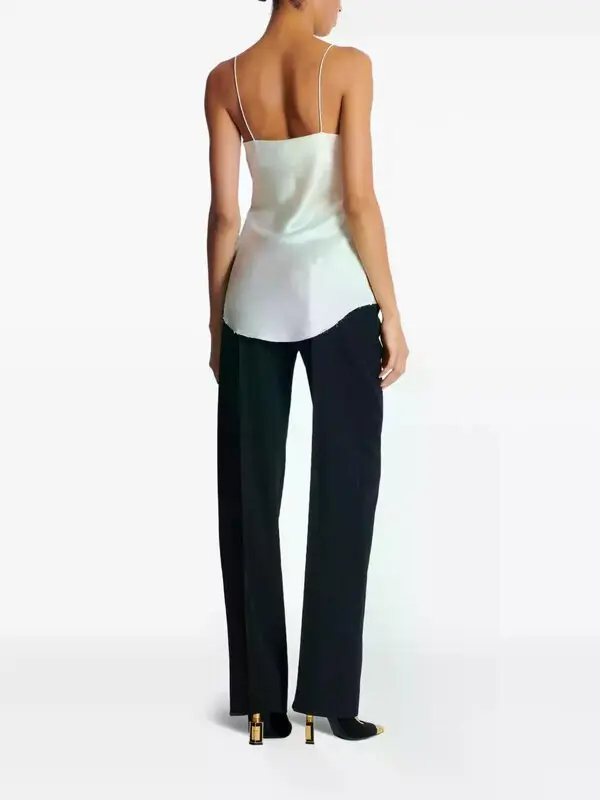 Balmain Draped Satin Top