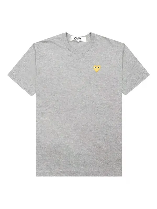 Play Comme Des Garcon Heart-patch T-shirt - Grey