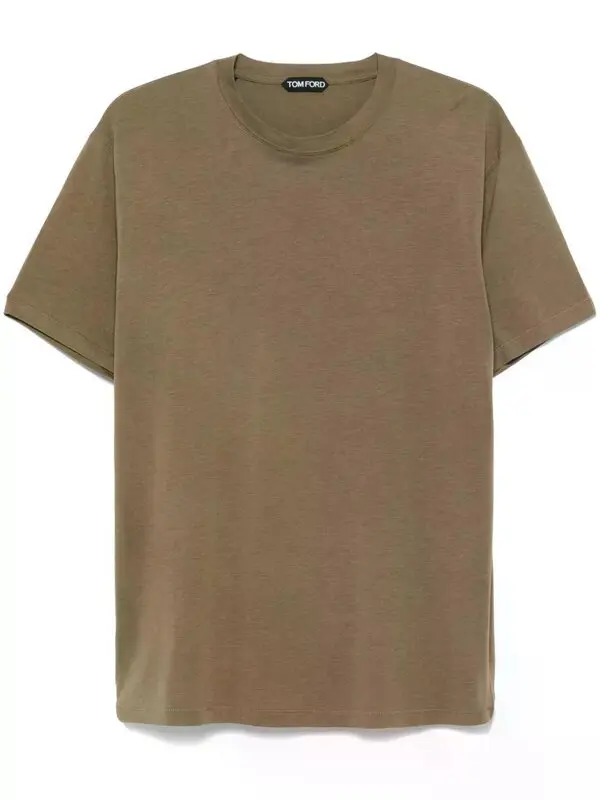 TOM FORD Logo-embroidered T-shirt - Green