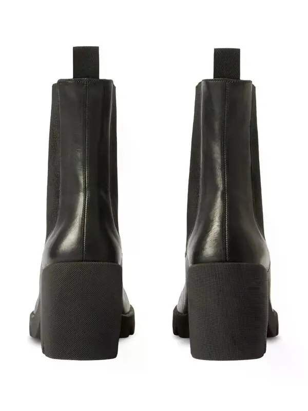 Burberry Elasticated-panel Leather Boots