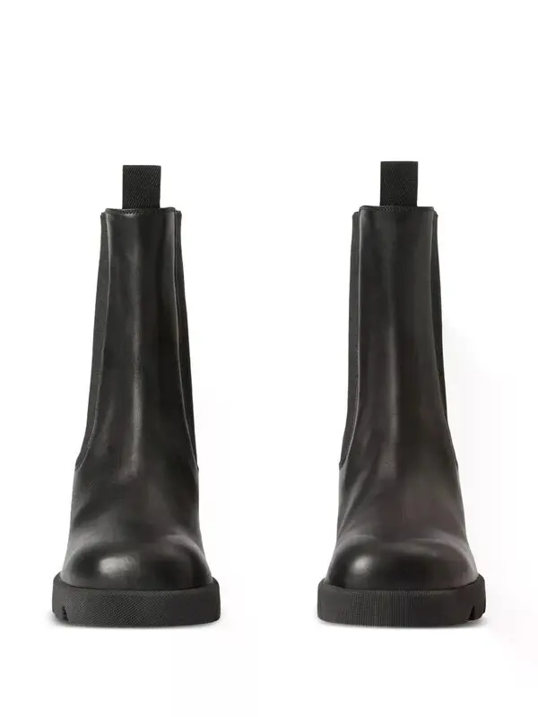 Burberry Elasticated-panel Leather Boots