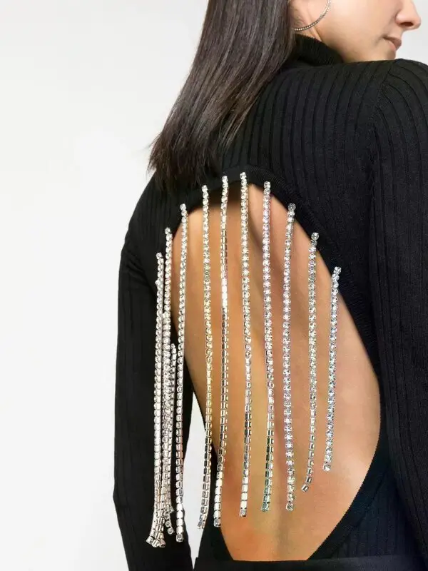 Dodo Bar Or Ziggy Crystal-embellished Bodysuit