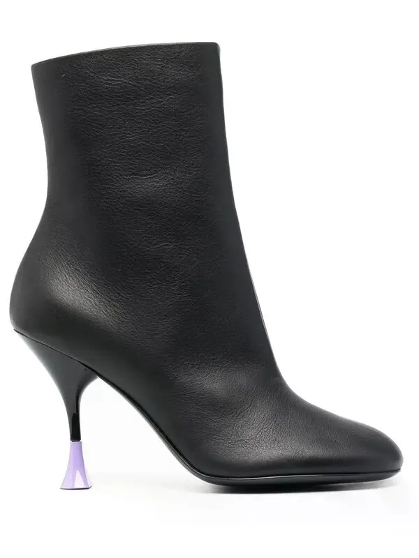 3JUIN 95mm Leather Ankle Boots