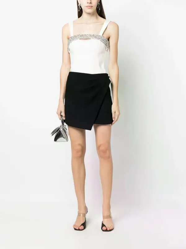 Simkhai Crystal-embellished Asymmetric Miniskirt
