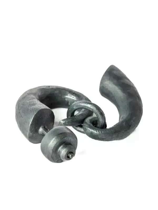 PARTS OF FOUR Little Horn Pendant Earring - Black