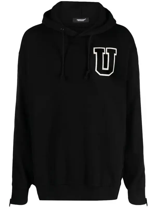 Undercover Logo-patch Cotton Hoodie