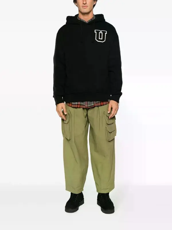 Undercover Logo-patch Cotton Hoodie