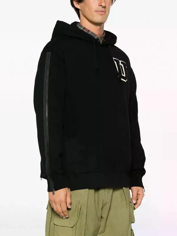 Undercover Logo-patch Cotton Hoodie