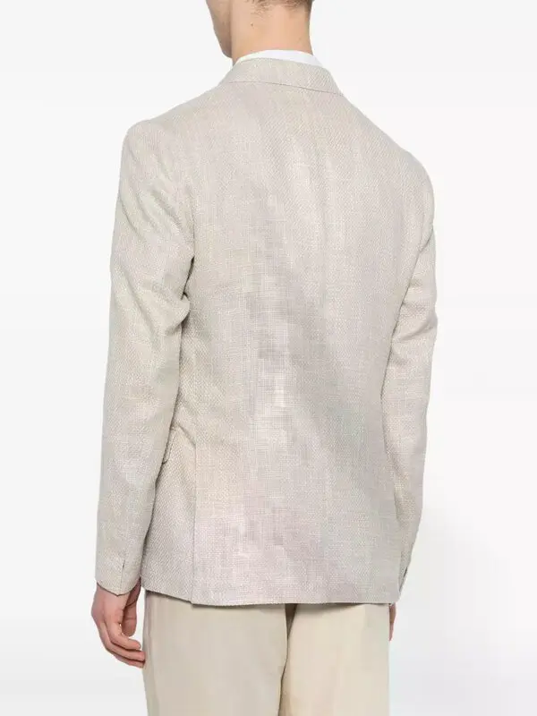 Eleventy Double-breasted Blazer - Grey
