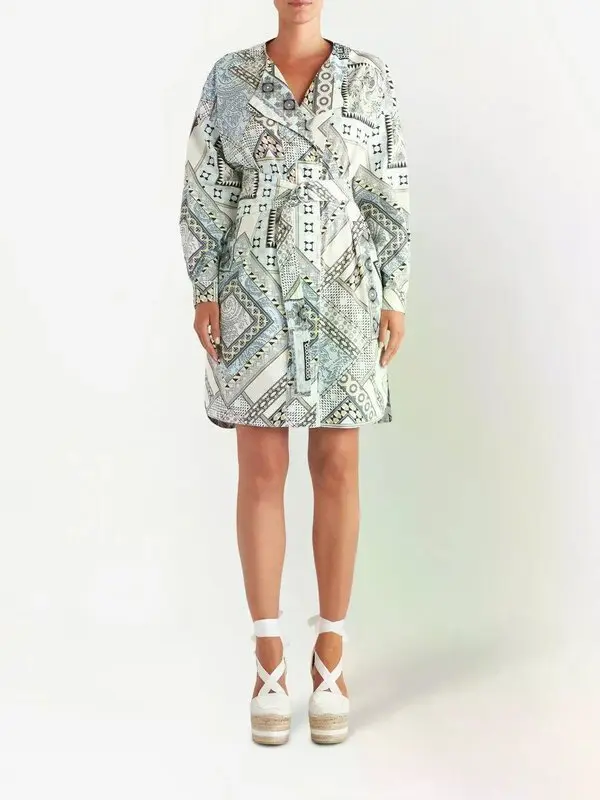 Etro Mix-print Belted Dress