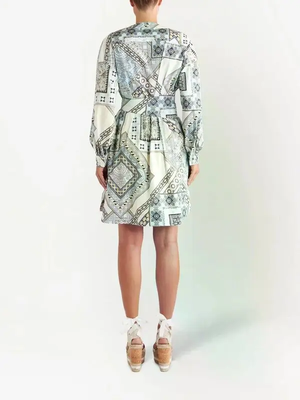 Etro Mix-print Belted Dress