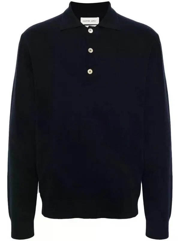 ANOTHER ASPECT Another Polo Shirt 2.0 Wool Polo Shirt