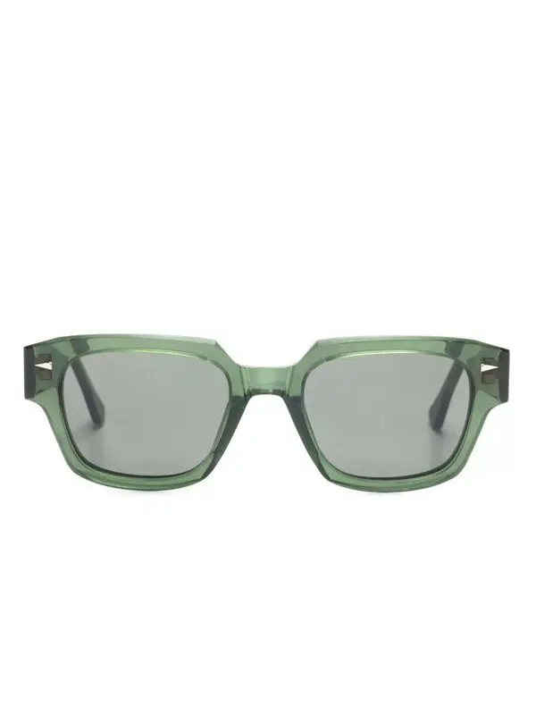 AHLEM Rivoli Square-frame Sunglasses - Green