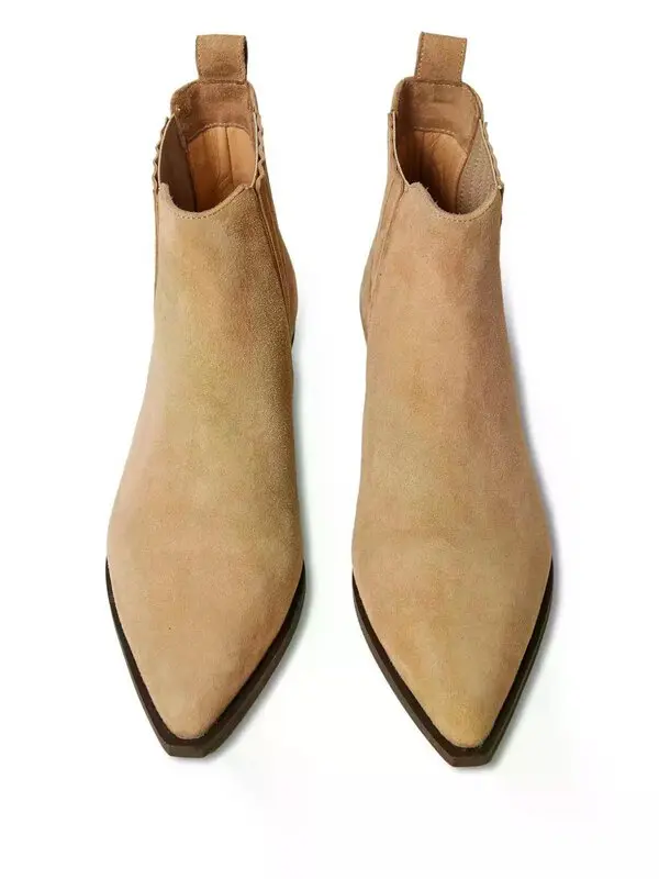TWINSET 40mm Suede Ankle Boots - Neutrals