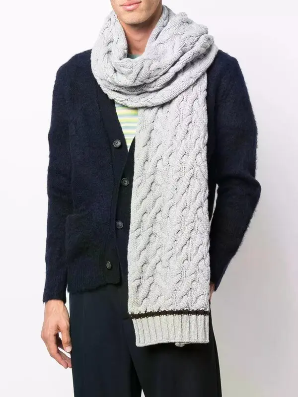 Malo Cable-knit Scarf