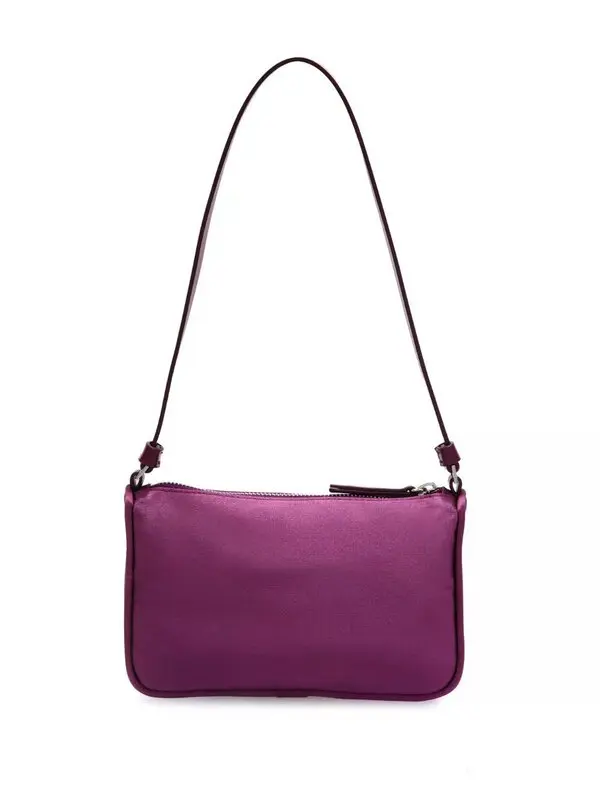Palm Angels Palm-motif Satin Shoulder Bag - Purple