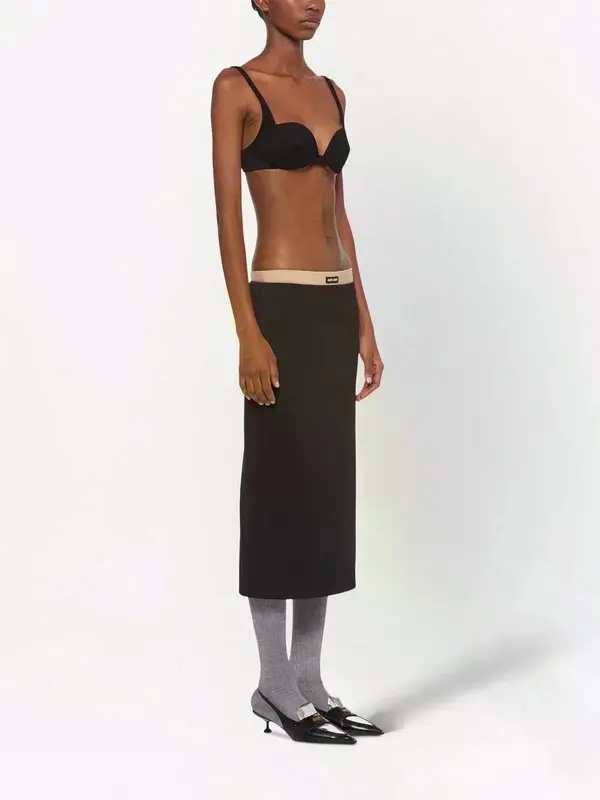 Miu Miu Jersey Logo Balconette Bra