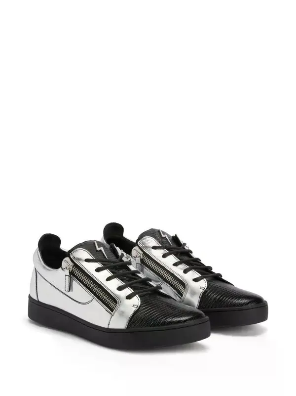 GIUSEPPE ZANOTTI Frankie Double-zip Low-top Sneakers - Multicolour