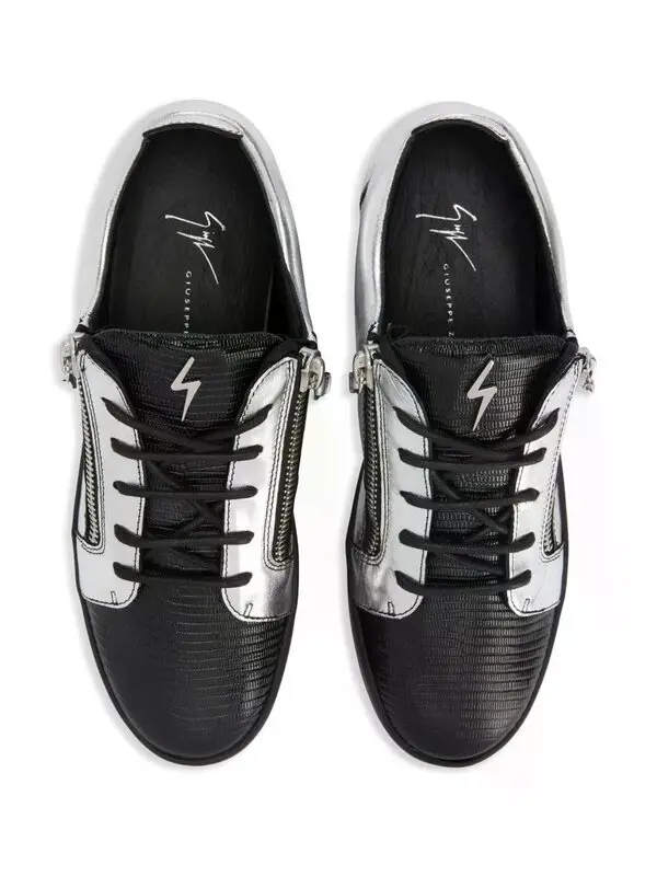 GIUSEPPE ZANOTTI Frankie Double-zip Low-top Sneakers - Multicolour