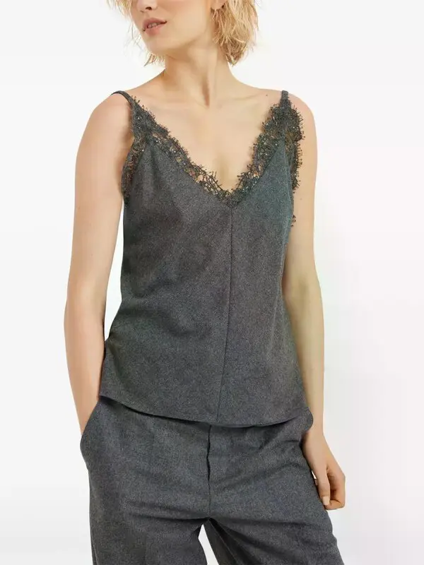 Brunello Cucinelli V-neck Wool Top