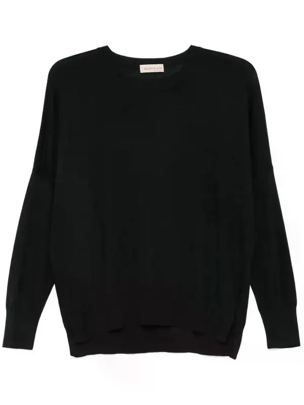 BLANCA VITA Fine-knit Virgin Wool Sweater