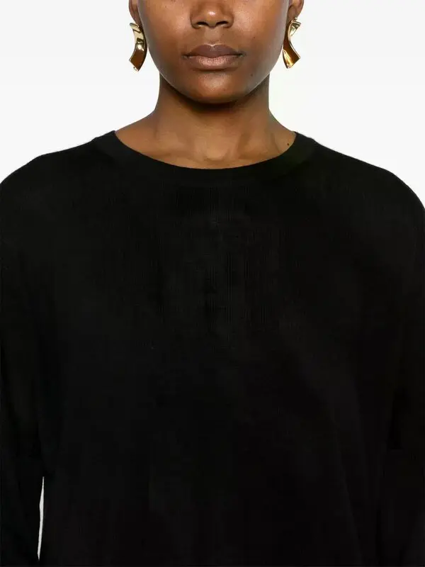 BLANCA VITA Fine-knit Virgin Wool Sweater