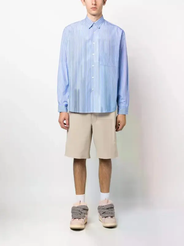 LANVIN Striped Long-sleeve Shirt