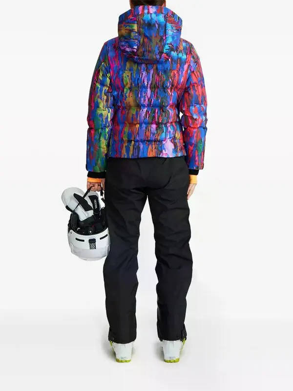 Aztech Mountain Abstract-print Padded Jacket - Blue
