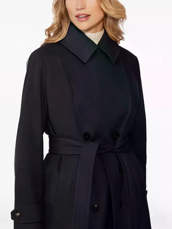 NORWEGIAN WOOL Double-breasted Wool-blend Coat