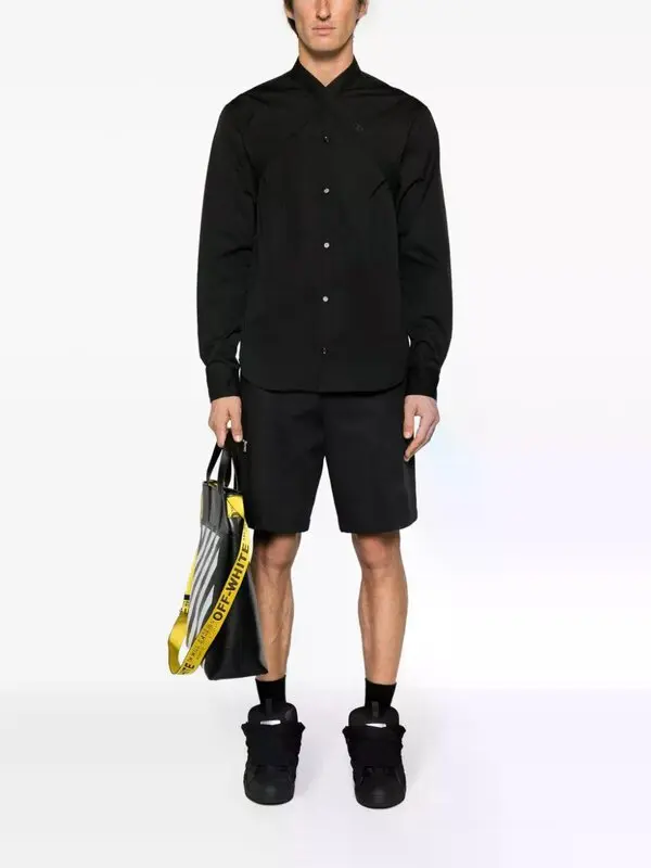 Off-White Duchesse-collar Cotton Shirt
