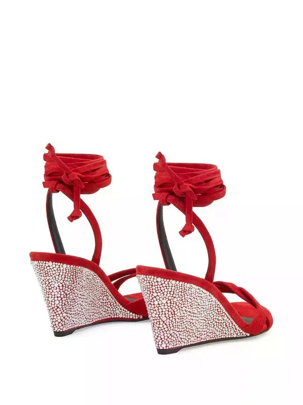 GIUSEPPE ZANOTTI Manola Strass Wedge Sandals