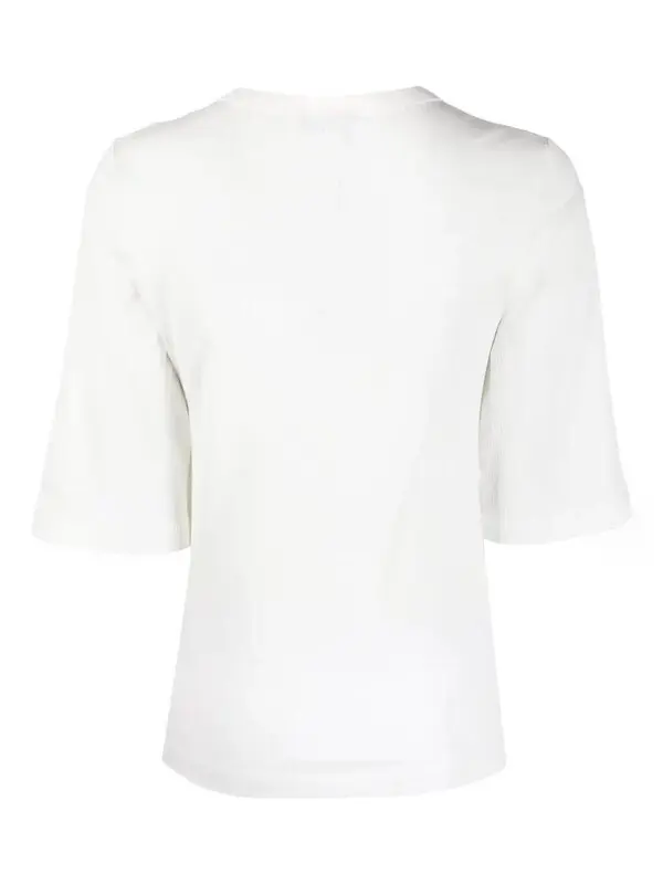 Rodebjer Fine-ribbed Organic Cotton T-shirt