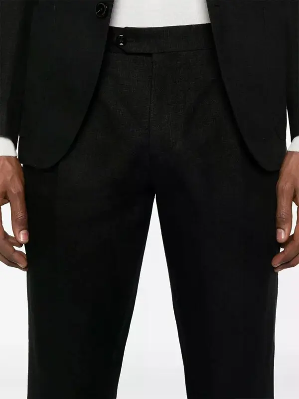 LARDINI Brooch-detail Suit - Black