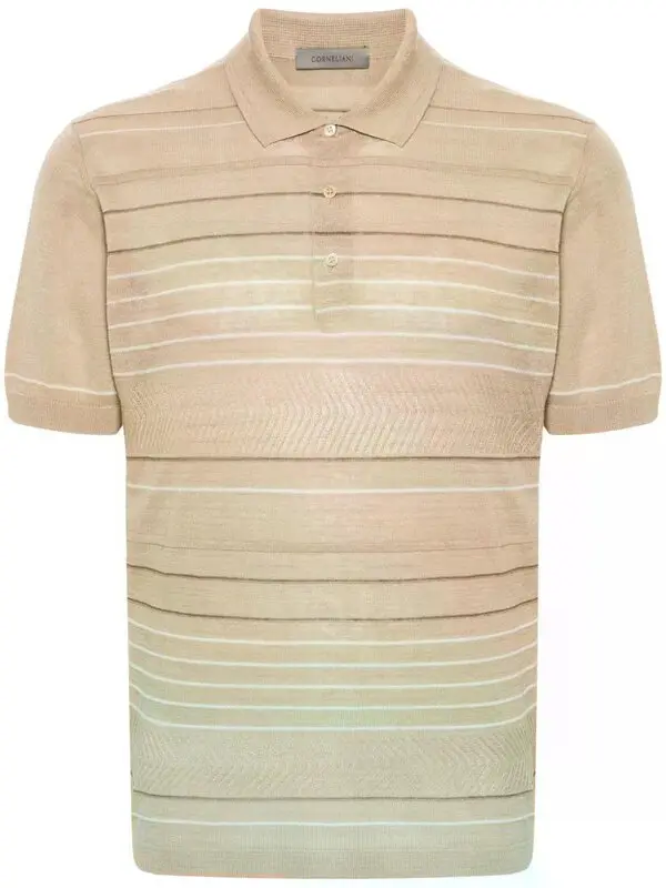 Corneliani Striped Polo Shirt