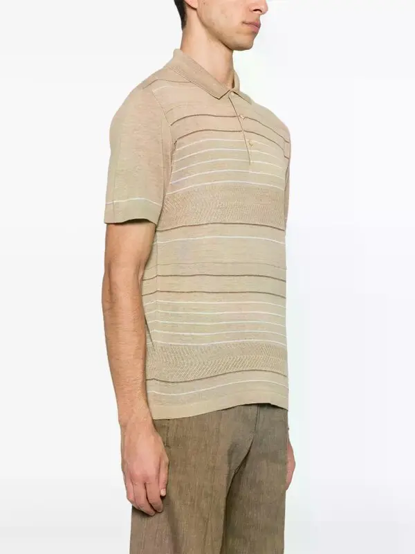 Corneliani Striped Polo Shirt