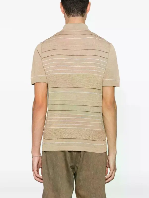 Corneliani Striped Polo Shirt