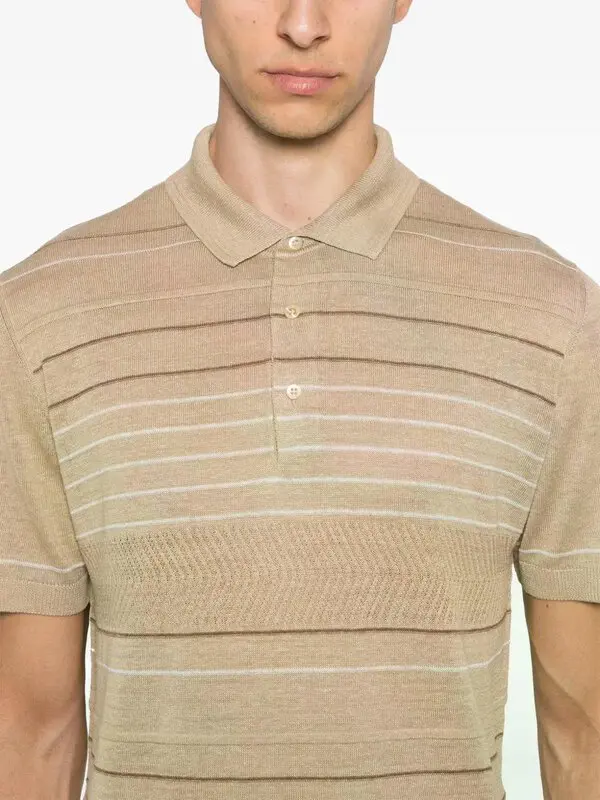 Corneliani Striped Polo Shirt