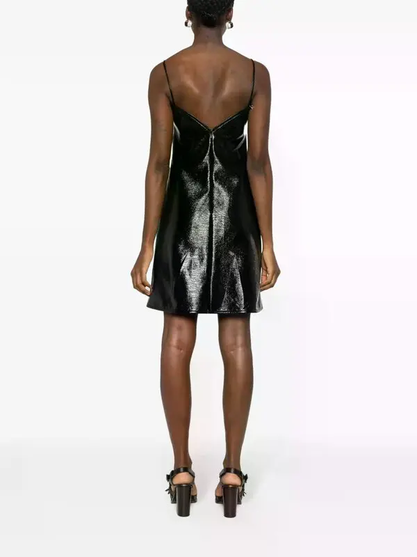 COURREGES Ellipse Crinkled Mini Dress