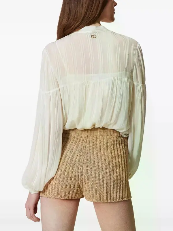 TWINSET Striped Jacquard Blouse