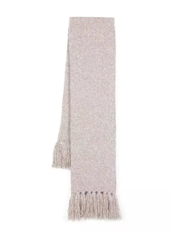 Eleventy Tassel-detail Scarf - Neutrals